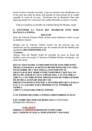 Guía del shabbat y su celebracion | PDF