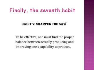 7 Habits Ppt. | PPT