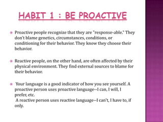 7 Habits Ppt. | PPTX