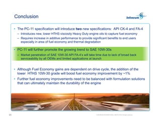 Heavy Duty Diesel Engine OIl Fuel Economy | PDF