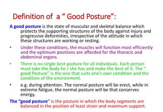 Human Posture | PPT