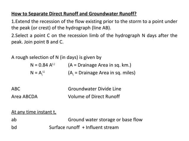 Hydrology ( Hydro graph ) | PPT