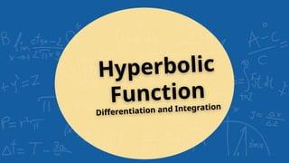 Calculus 3_Hyperbolic Functions PPT for Grade 12 | PPTX