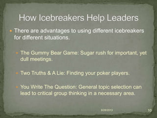 7 icebreakers | PPT