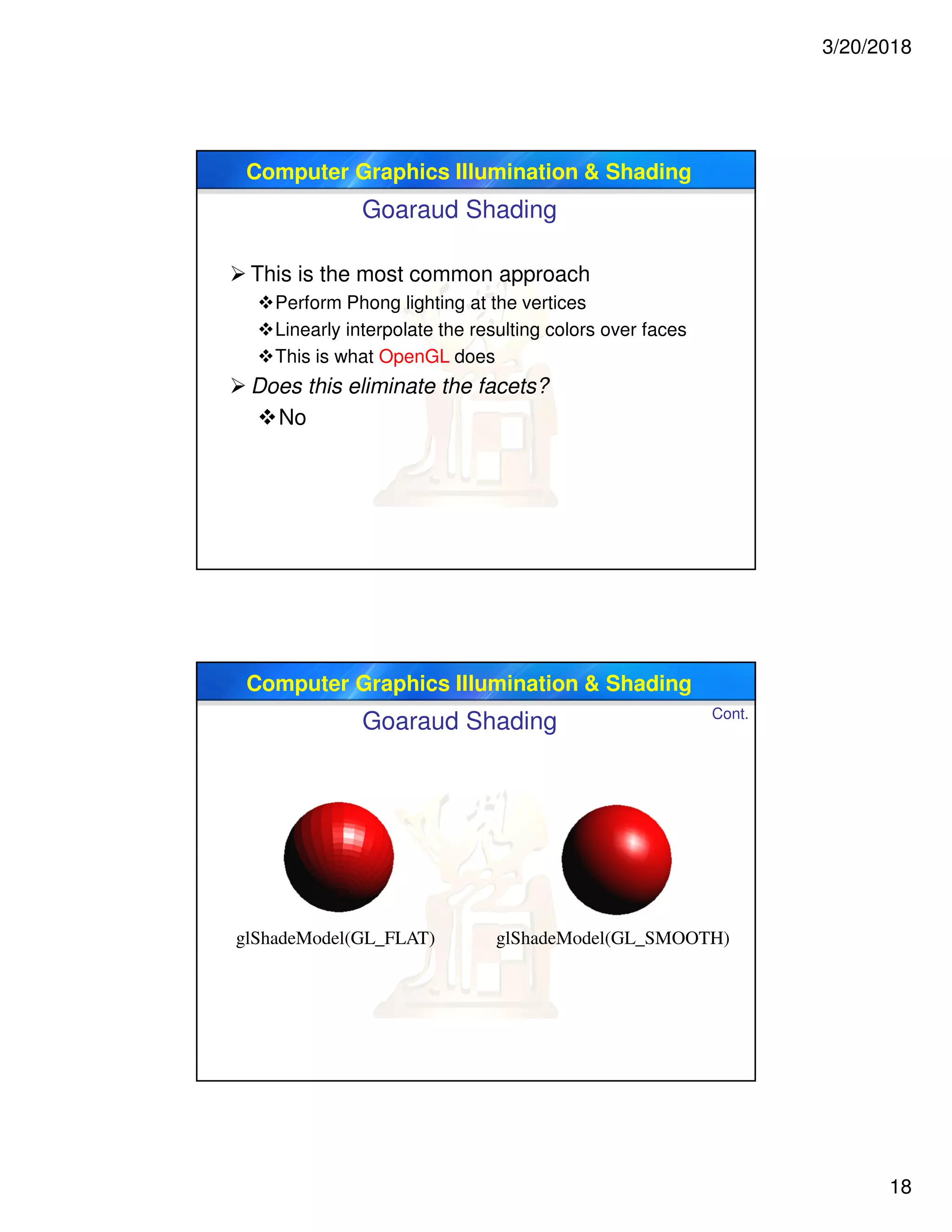 7 illumination and-shading computer graphics | PDF