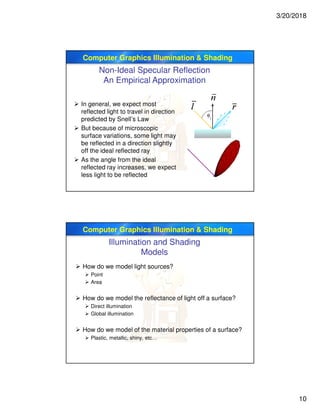 7 illumination and-shading computer graphics | PDF