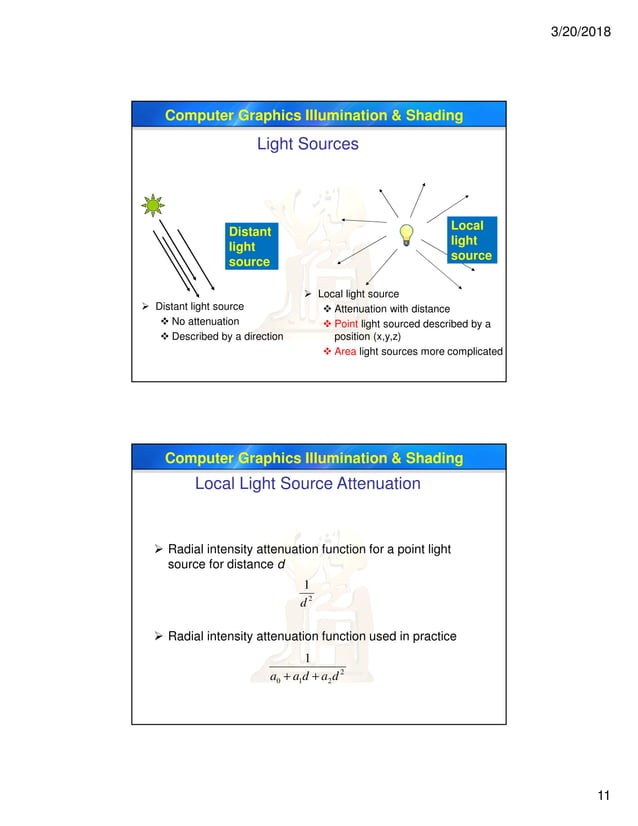 7 illumination and-shading computer graphics | PDF