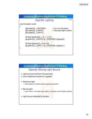 7 illumination and-shading computer graphics | PDF