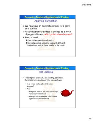 7 illumination and-shading computer graphics | PDF