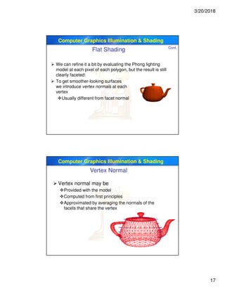 7 illumination and-shading computer graphics | PDF