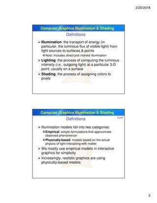 7 illumination and-shading computer graphics | PDF