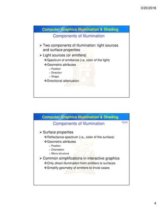 7 illumination and-shading computer graphics | PDF