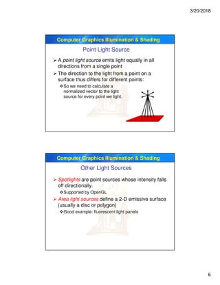 7 illumination and-shading computer graphics | PDF