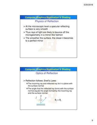 7 illumination and-shading computer graphics | PDF