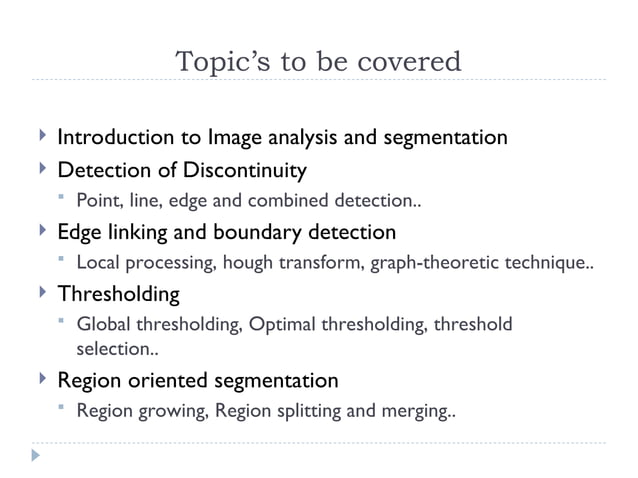 image-segmentation techniques for object detection | PPT | Technology & Computing