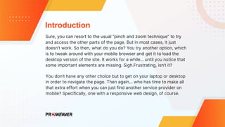 7 Important Guidelines for Effective Responsive Web Design | PPT