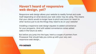 7 Important Guidelines for Effective Responsive Web Design | PPT