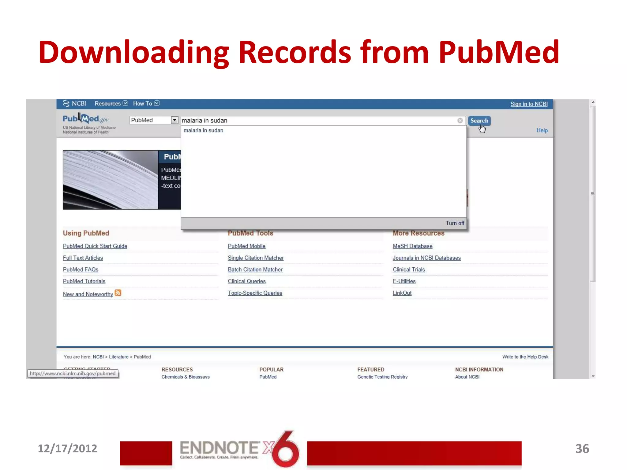 7 importing reference data into end note | PPT