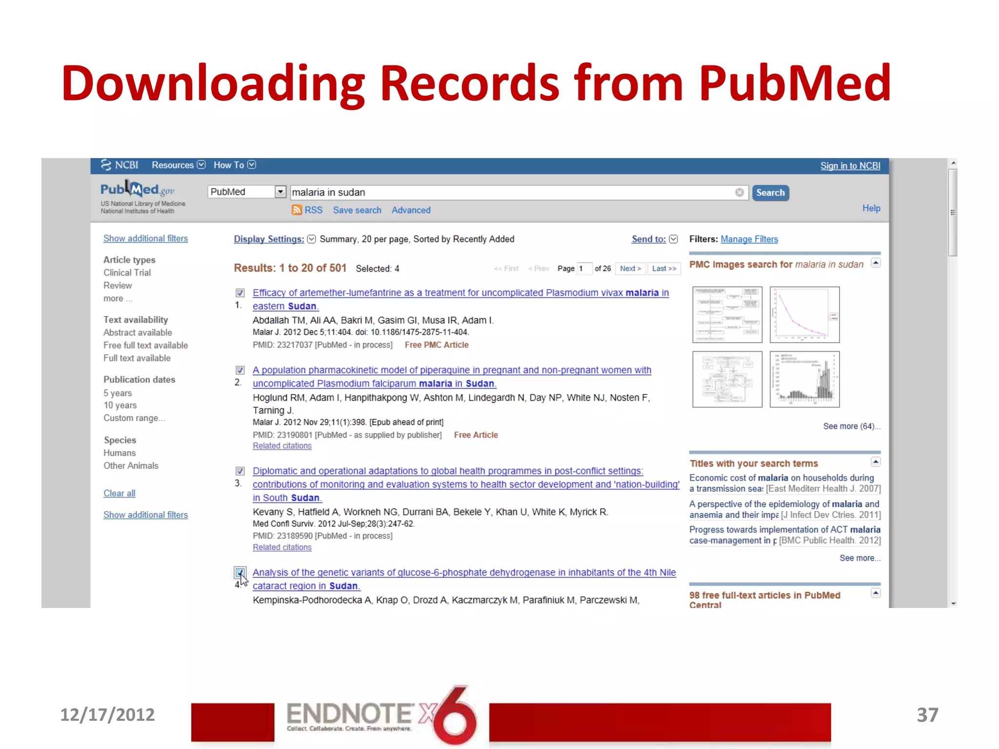 7 importing reference data into end note | PPT