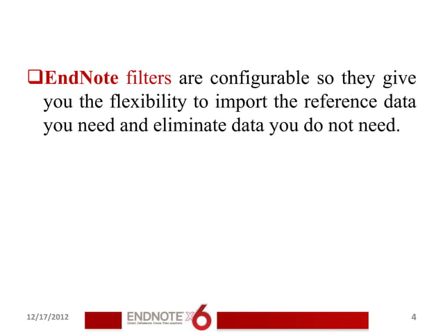 7 importing reference data into end note | PPT