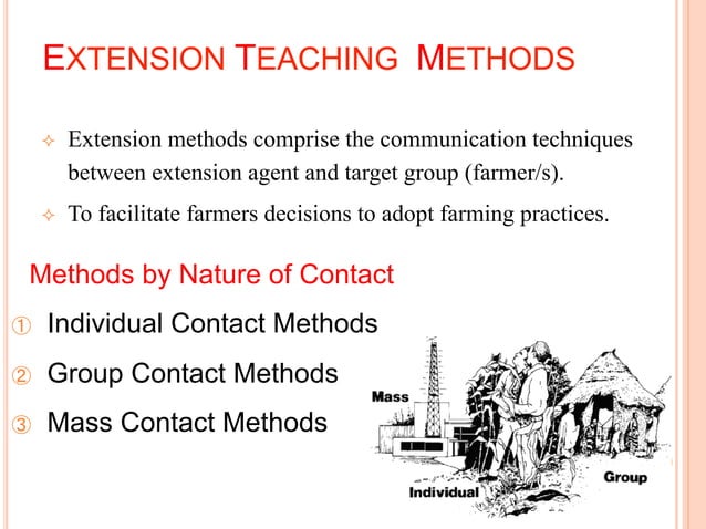 Extension Teaching Method | PDF