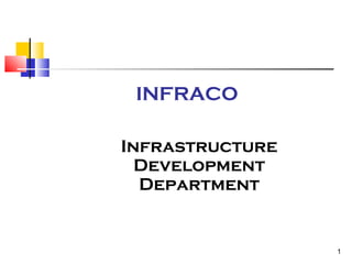 Royal Bafokeng Graduates and Professionals Colloquium 2012 - INFRACO | PPT