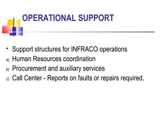 Royal Bafokeng Graduates and Professionals Colloquium 2012 - INFRACO | PPT