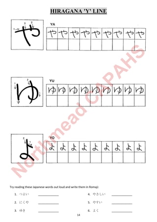Introduction to Japanese writing - Beginners | PDF | Drawing and ...