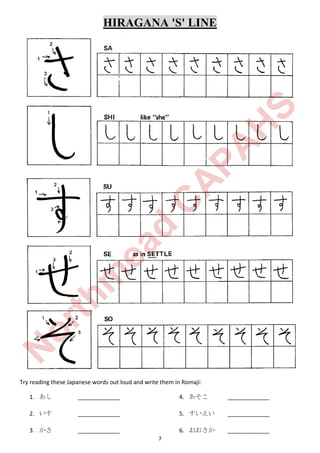 Introduction to Japanese writing - Beginners | PDF