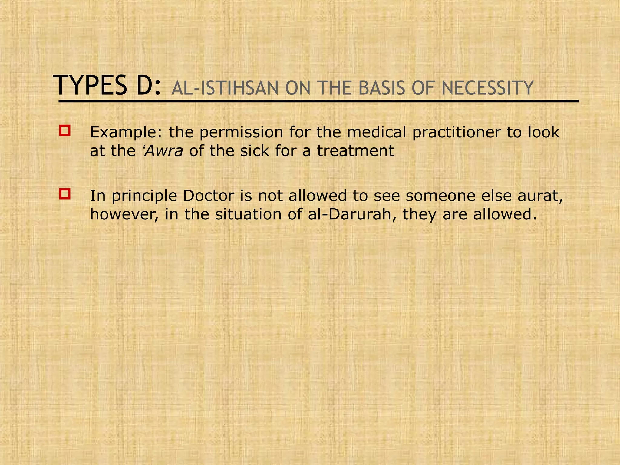 Introduction to Usul Fiqh : istihsan | PPT