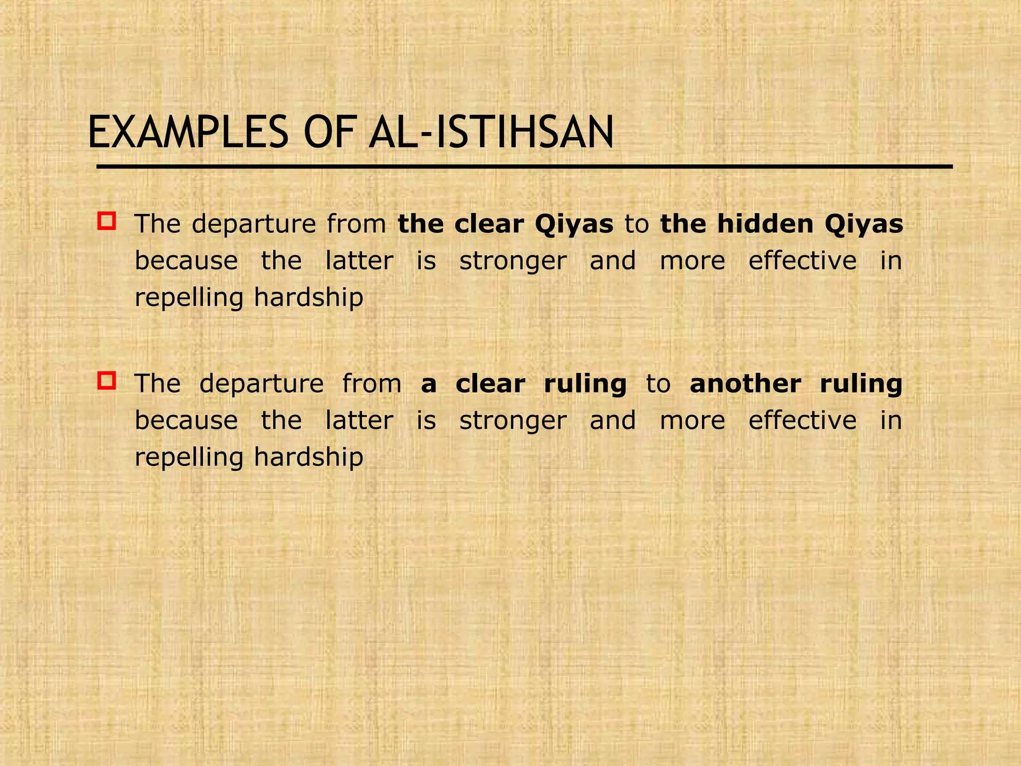 Introduction to Usul Fiqh : istihsan | PPT