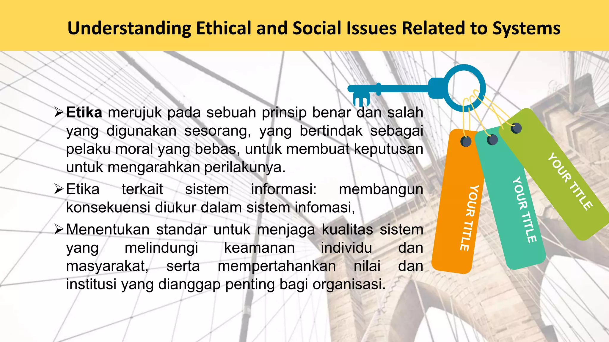 7 isu sosial dan etika dalam sistem informasi | PPT