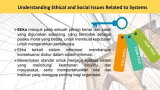 7 isu sosial dan etika dalam sistem informasi | PPT
