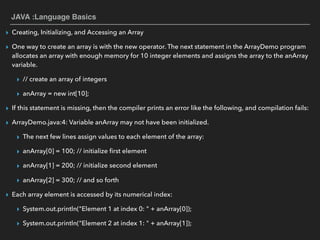 7-Java Language Basics Part1 | PPT | Free Download