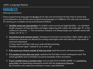 7-Java Language Basics Part1 | PPT | Free Download