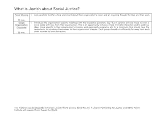 7 jewish social justice panel lesson plan and ub-d | PPT