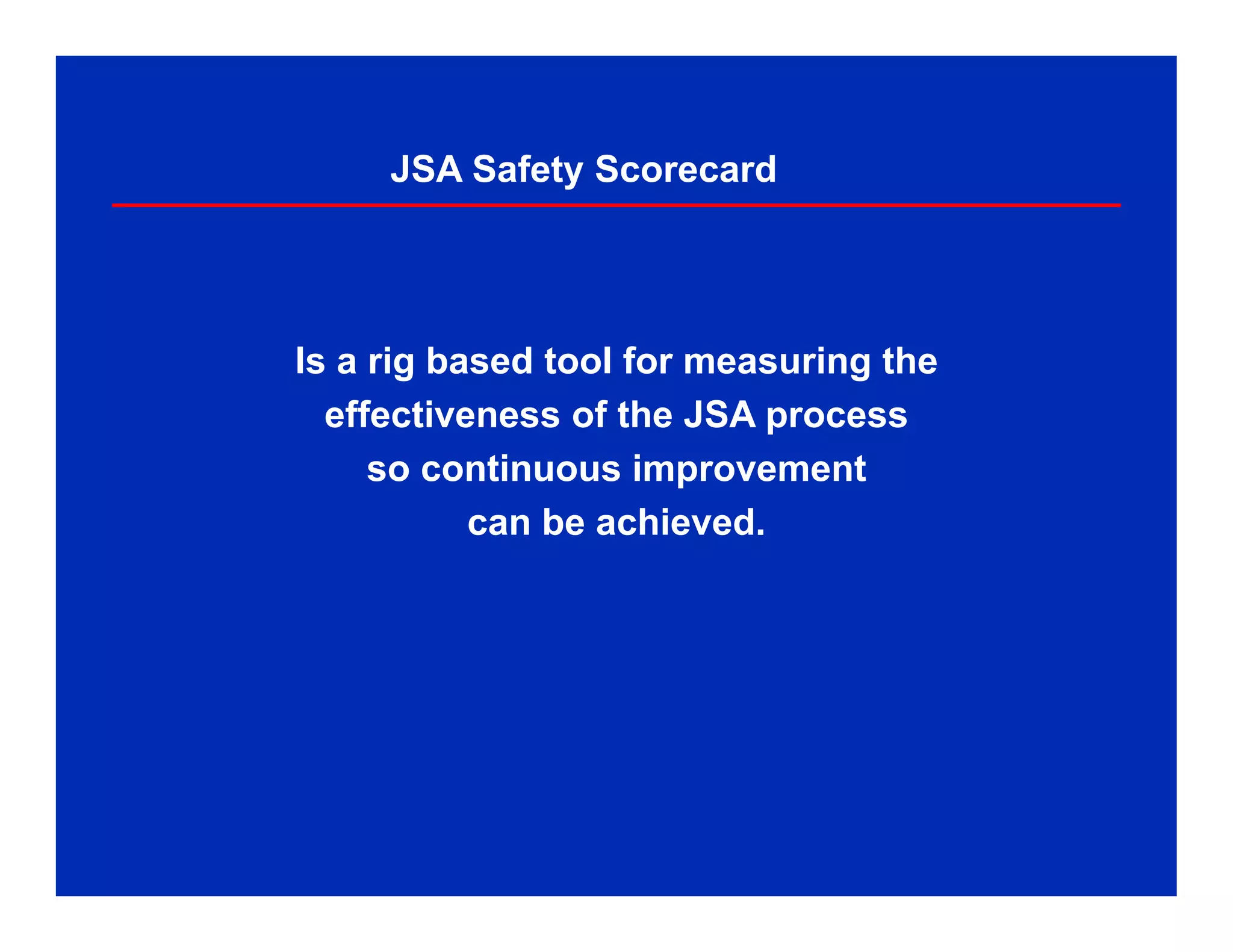 7 job safety analysis - jsa | PDF