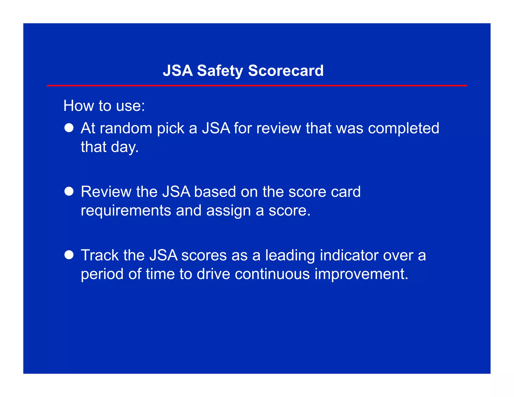 7 job safety analysis - jsa | PDF