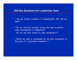 7 job safety analysis - jsa | PDF