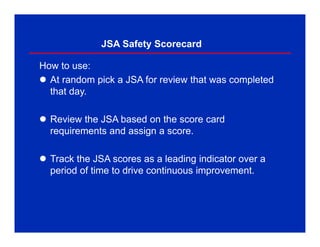7 job safety analysis - jsa | PDF