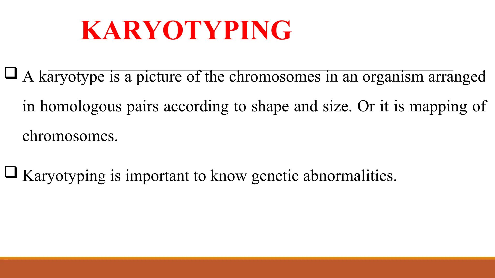 7- Karyotyping.ppt.pdf يركز على الجانب الطبي | PDF