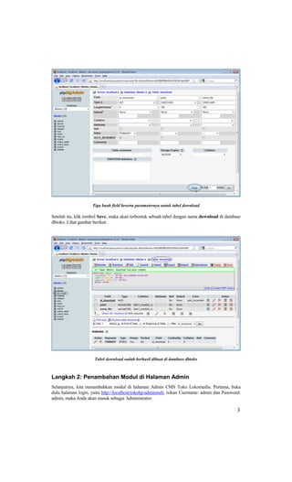 7 langkah-membuat-modul-cms-lokomedia | PDF