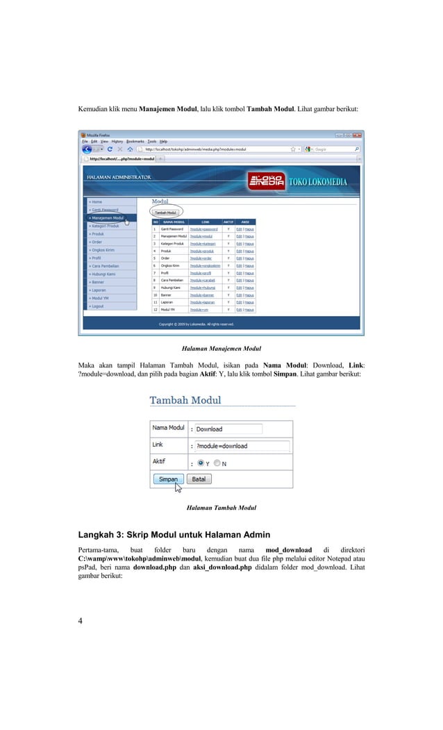 7 langkah-membuat-modul-cms-lokomedia | PDF