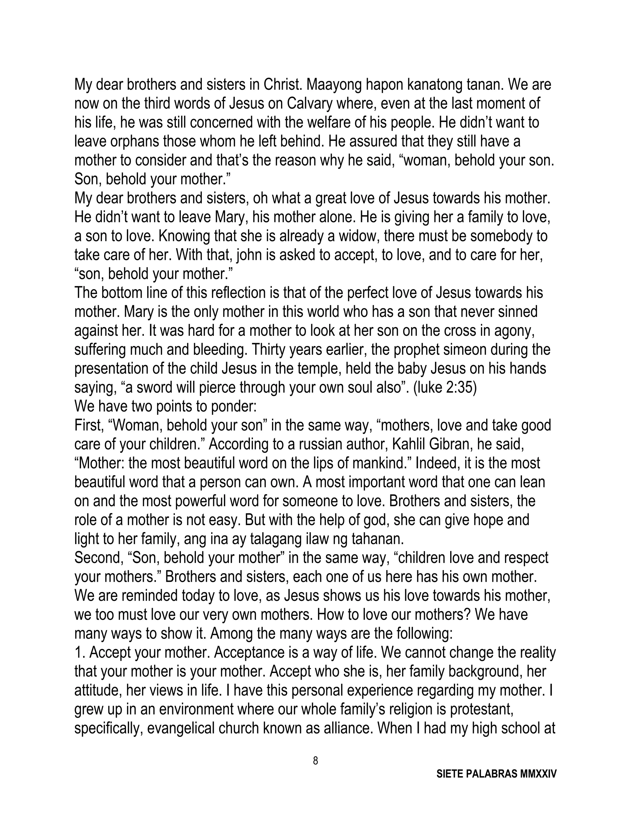 7 LAST-WORDS. last words of Jesus Christ docx | DOCX