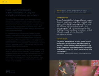 7 Leading machine learning Use-cases (AWS) | PPT