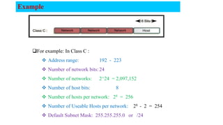 7-Lect_7 .pptxNetwork Layer. Addressing Subnetting Mask (default and ...