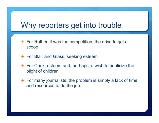 7. lecture reporter's ethics (225) 032012 | PDF