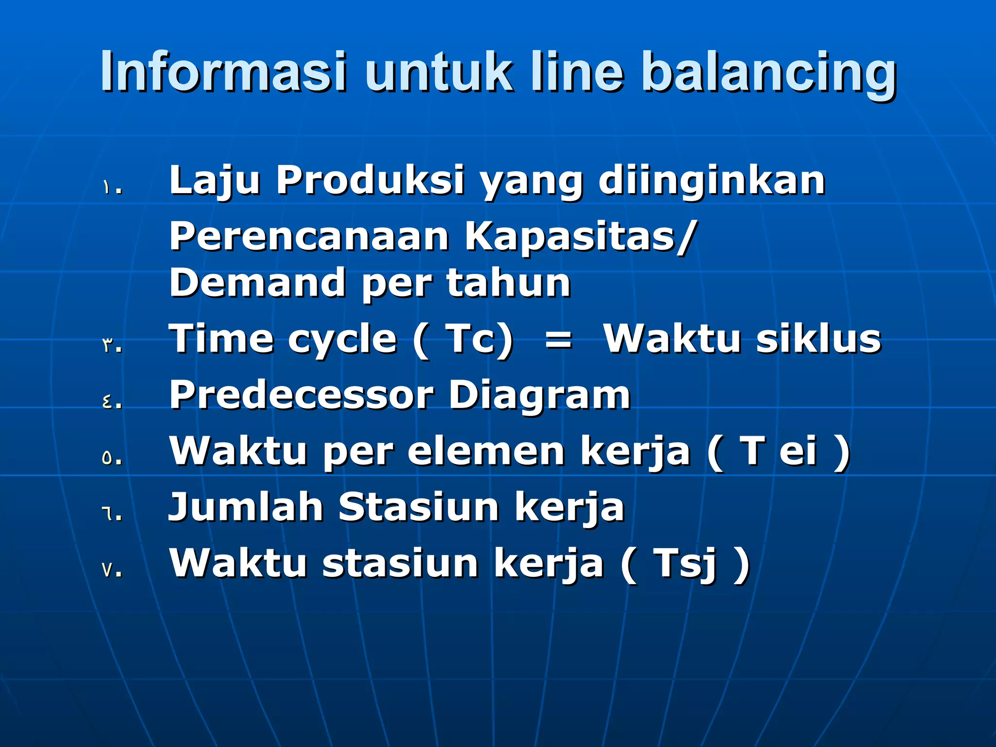 7. line balancing | PPT