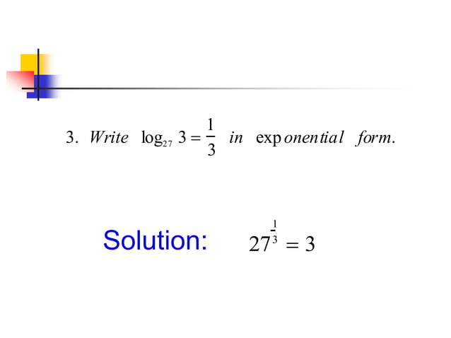 7 Logarithmic Function Equation And Inequality Pptx
