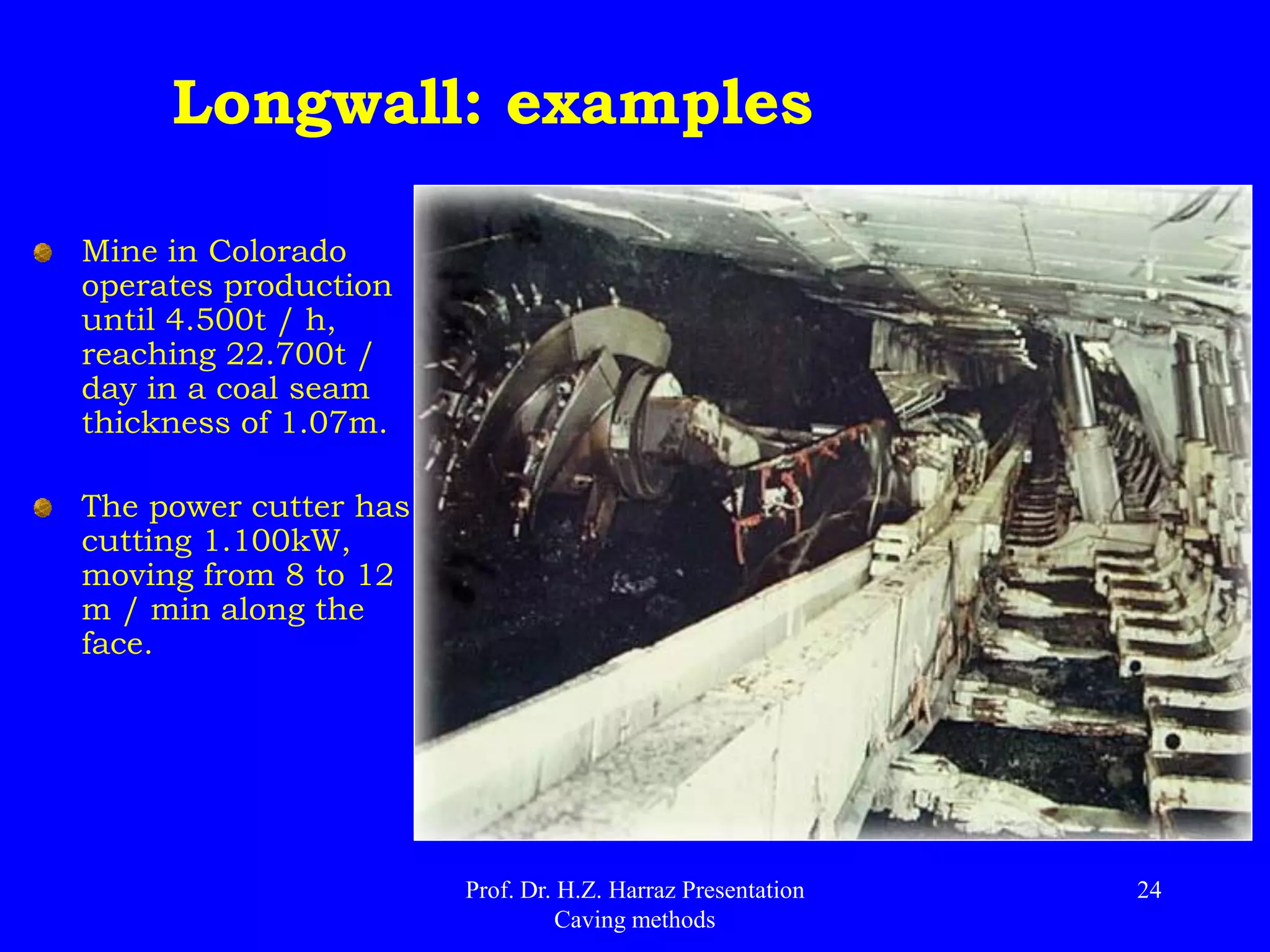 Caving Underground Mining Methods Longwall Sublevel Caving And Block Caving Pdf